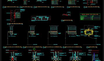 82.Autocad Drawings Of Compound Wall Layout And Details For Download