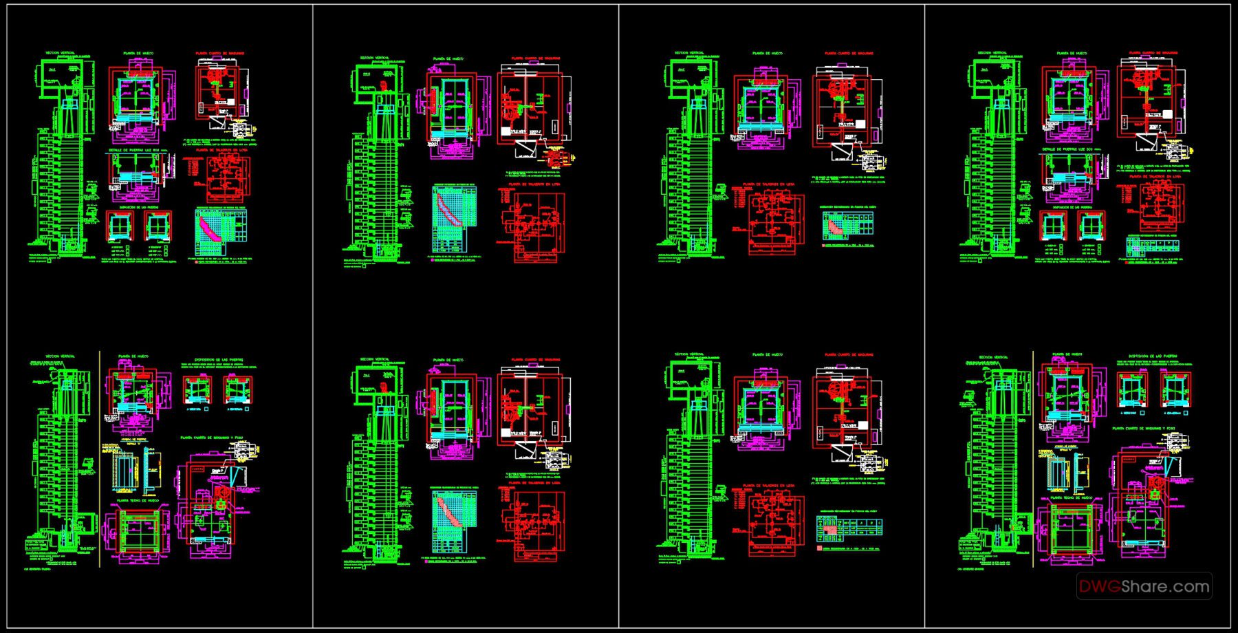 67.Elevators Autocad Design Blocks CAD