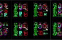 17.Storage Cabinet CAD Blocks