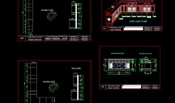 10.Gas cooker, Induction cooker, Kitchen hood AutoCAD blocks free download
