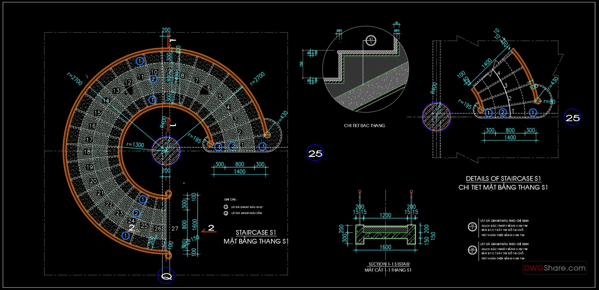 71.Details handrail stairs, handrails autocad free download