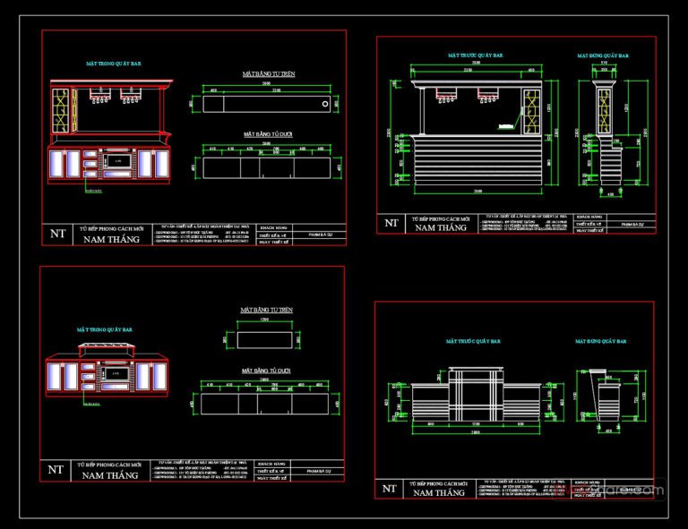 72.Traditional kitchen cupboard, kitchen cabinets autocad drawing