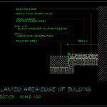 73.Planted Area Edge of Building Detail CAD - Free Cad Blocks, download ...
