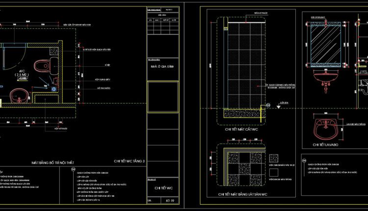 74.WC Layout Plan and elevations details AutoCAD drawing download ...