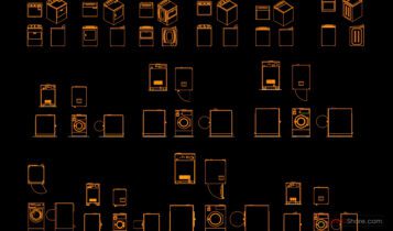 252. CAD blocks of coffee tables and tea tables