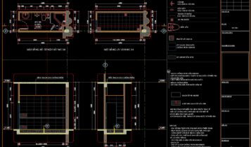 38.Autocad Drawing Of Oil Station Layout Plan and Elevations For Download