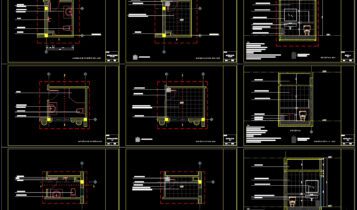 61.Free Download of Ladders Elevation and Sections Autocad Drawing DWG