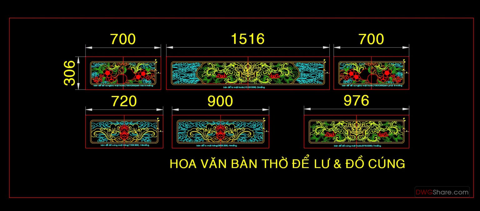 92.Asian Traditional Pattern AutoCAD Blocks Free Download