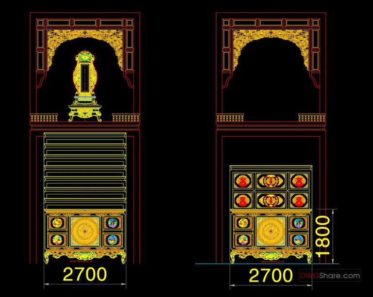 93.Asian Traditional Pattern AutoCAD Blocks Free Download