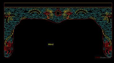 94.Asian Traditional Pattern AutoCAD Blocks Free Download