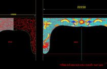 183. Free Curved Ceiling CAD Section & Lighting Details