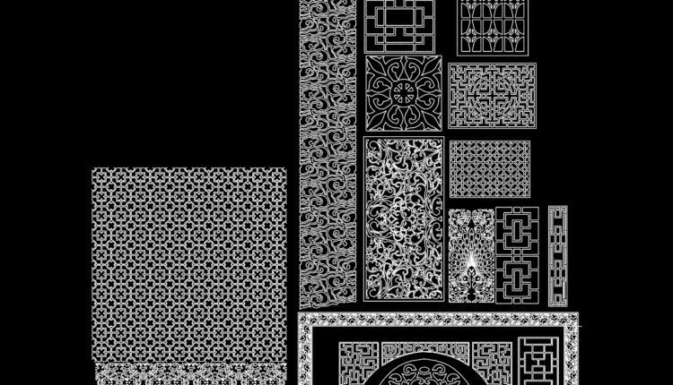 97.Decorative pattern free download - Free Cad Blocks, download DWG ...