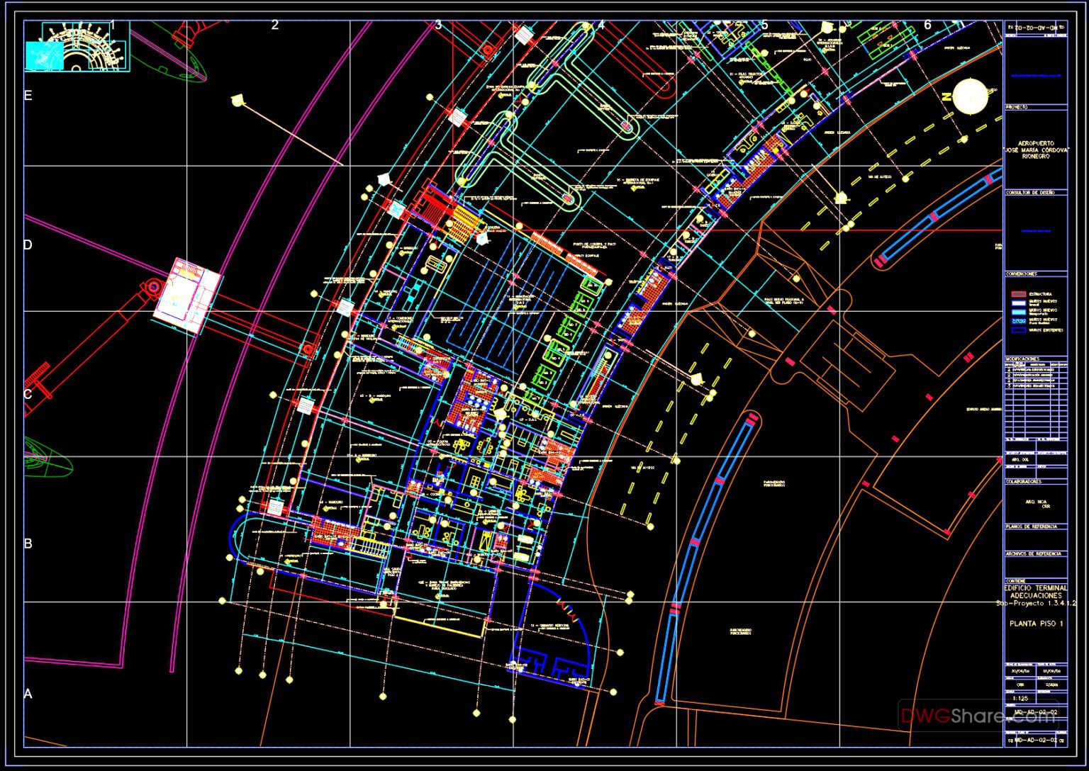 Airport Plans Autocad Drawing