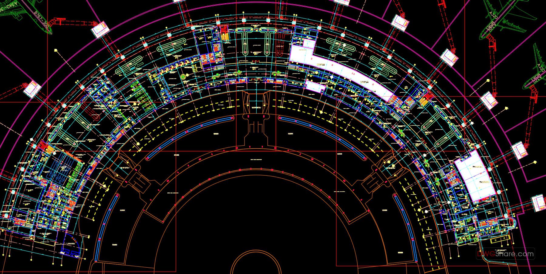Airport Plans Autocad Drawing