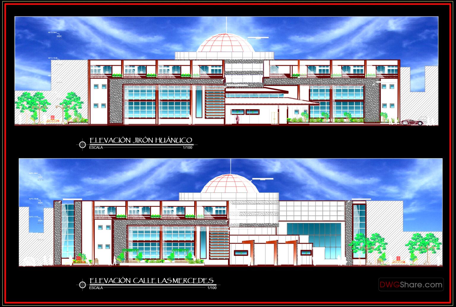 Banking Center DWG Full Project for AutoCAD