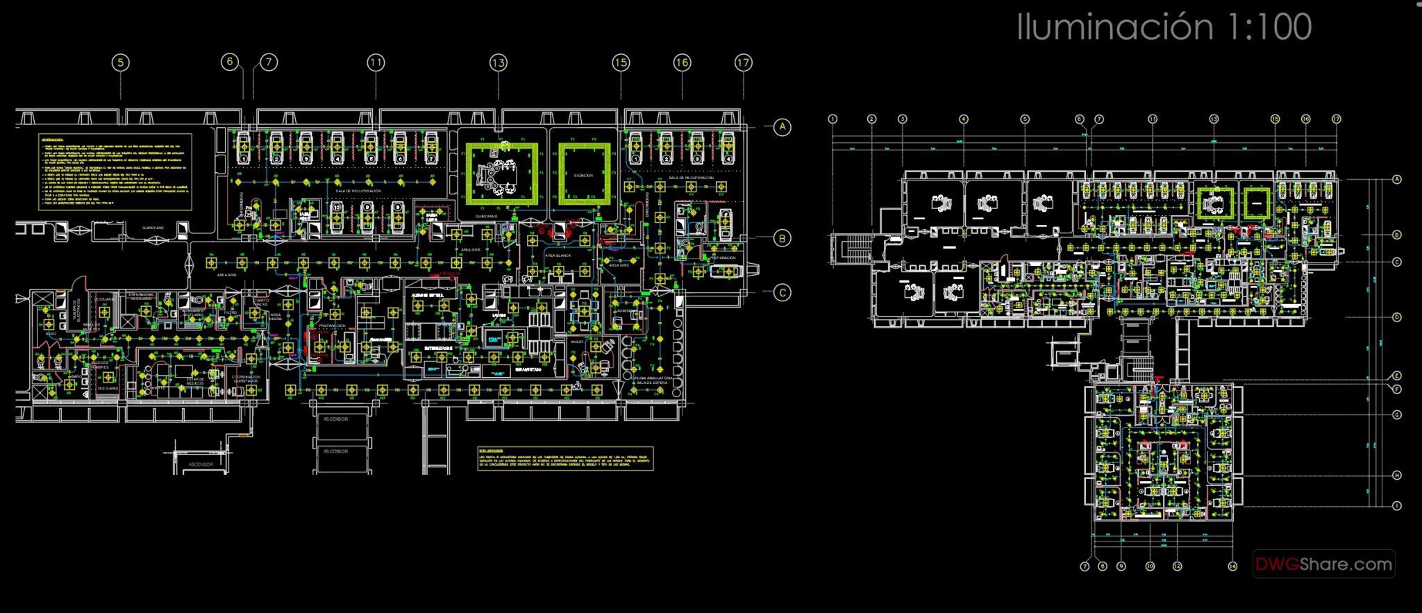 Hospital Electrical Autocad Project Free Download