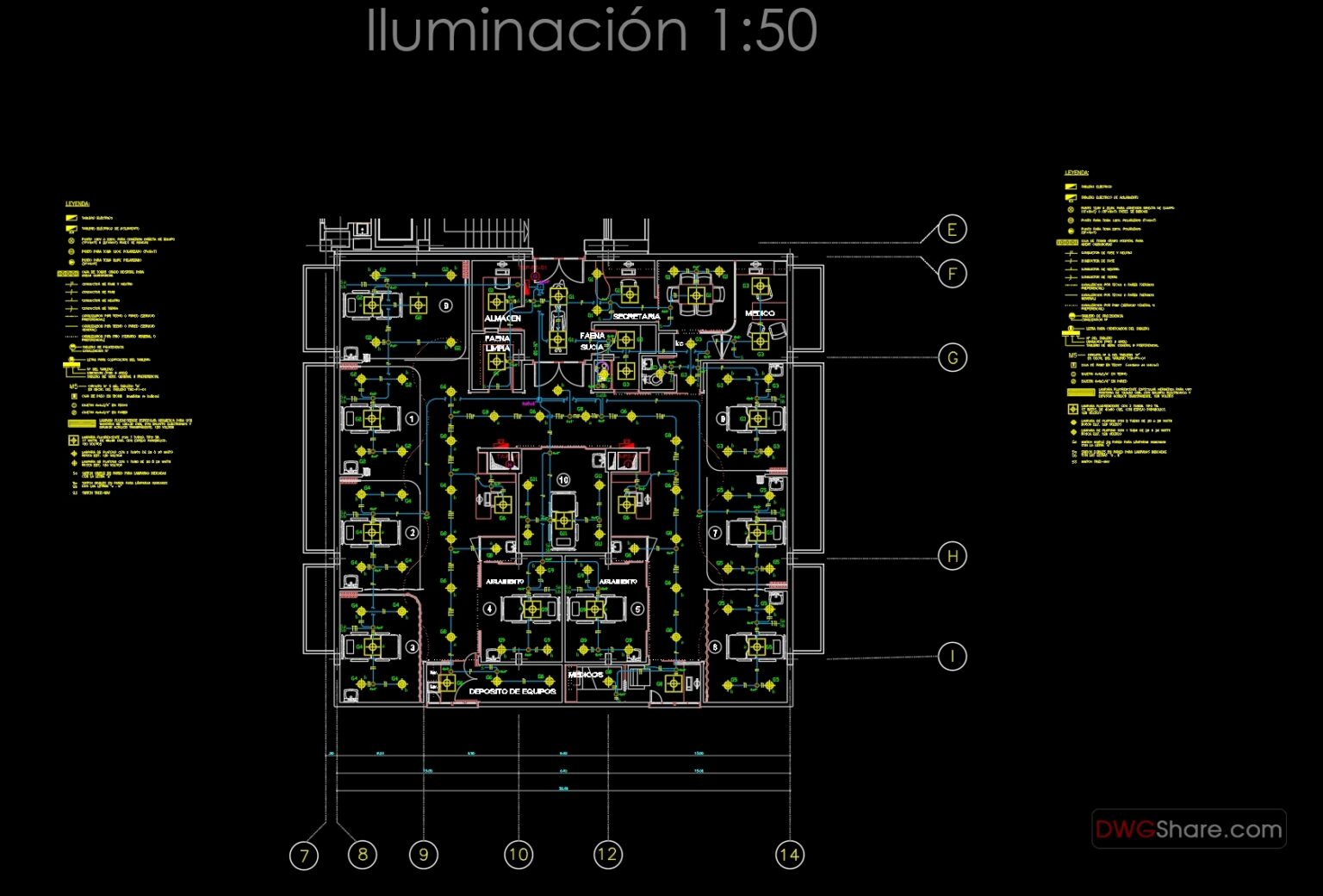 Hospital Electrical Autocad Project Free Download