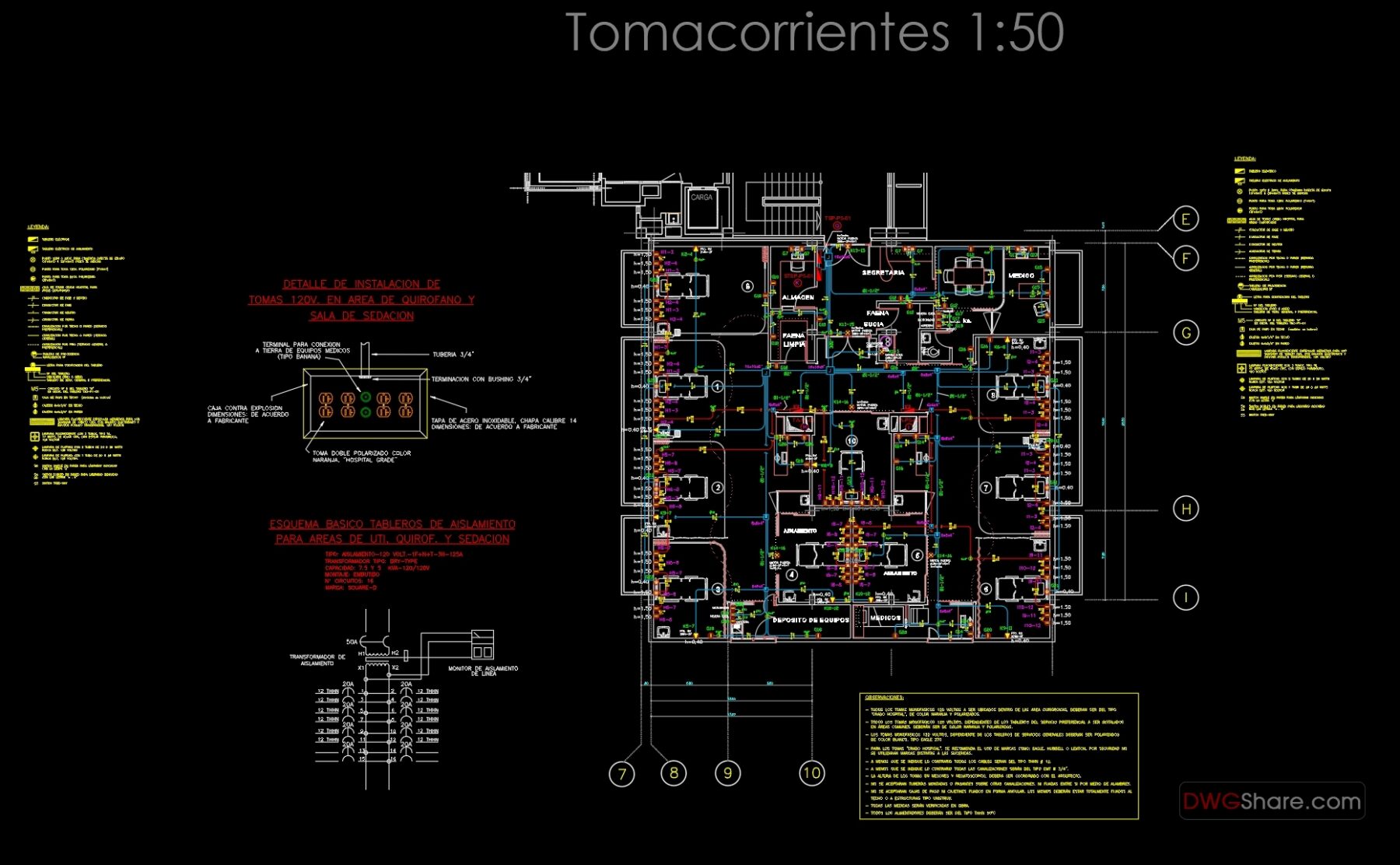 Hospital Electrical Autocad Project Free Download