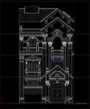 House Faces Details AutoCAD File Free Download