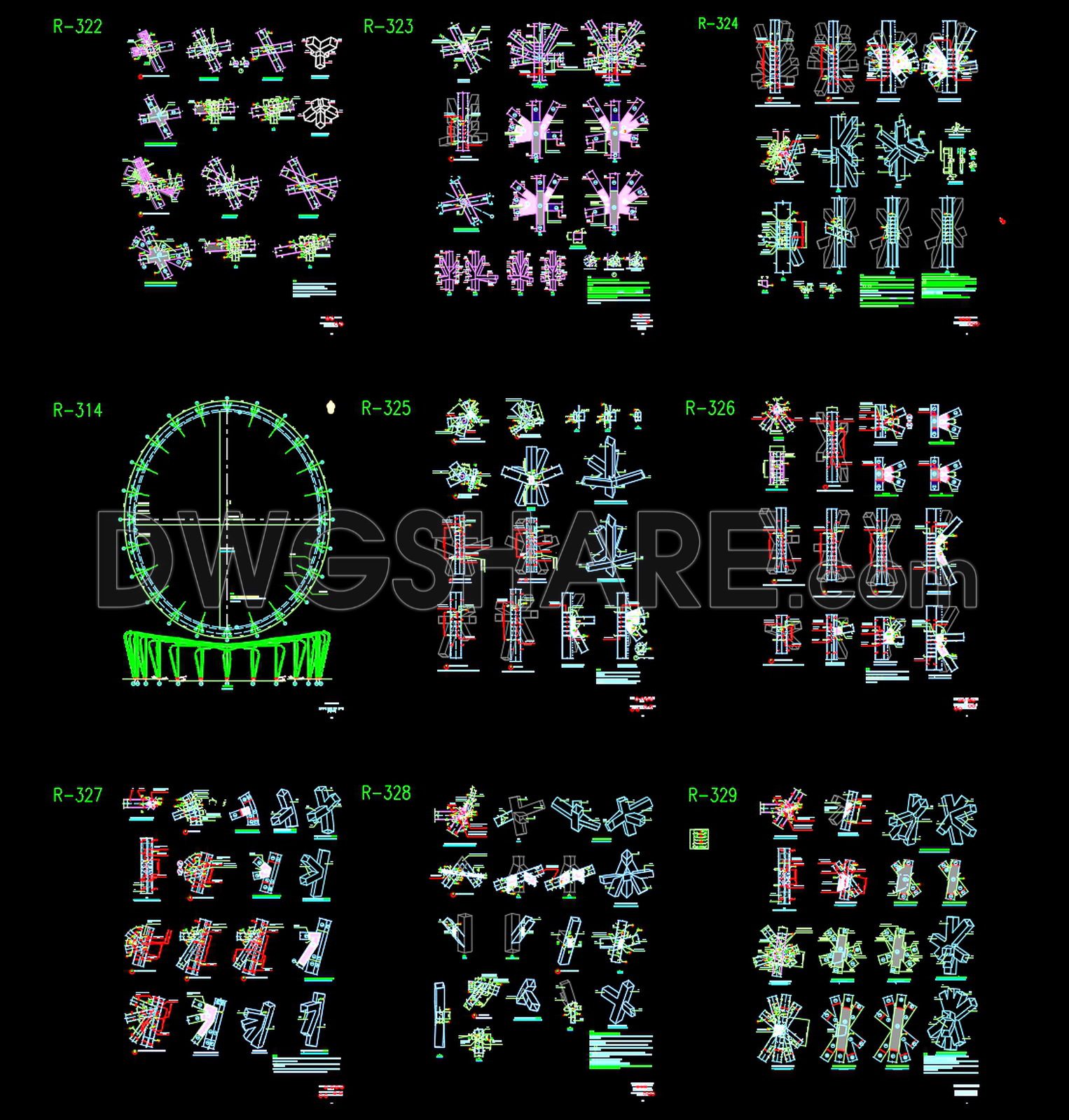 National Stadium, Beijing China – Details Autocad and Model Files