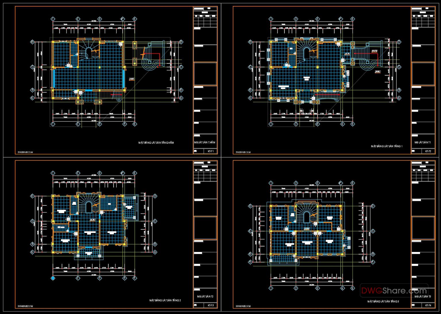 101.Autocad House Plan Free DWG Drawing Download 11x16m