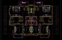 42. Free Download of CAD Floor Plan Design for a 390m2 Billiards Club