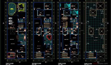 33.Centro cultural Layout Plan AutoCAD File Download