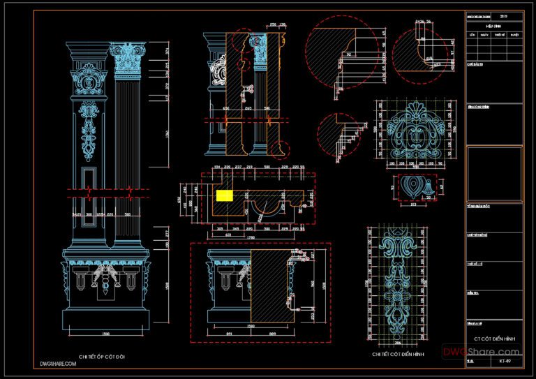 111.Classical Architectural details Blocks free download