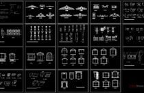 10.Gas cooker, Induction cooker, Kitchen hood AutoCAD blocks free download