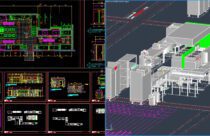 52.Wooden Wall Panelling Detail Drawing DWG