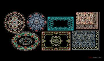 24.Gas cooker, Induction cooker AutoCAD blocks free download