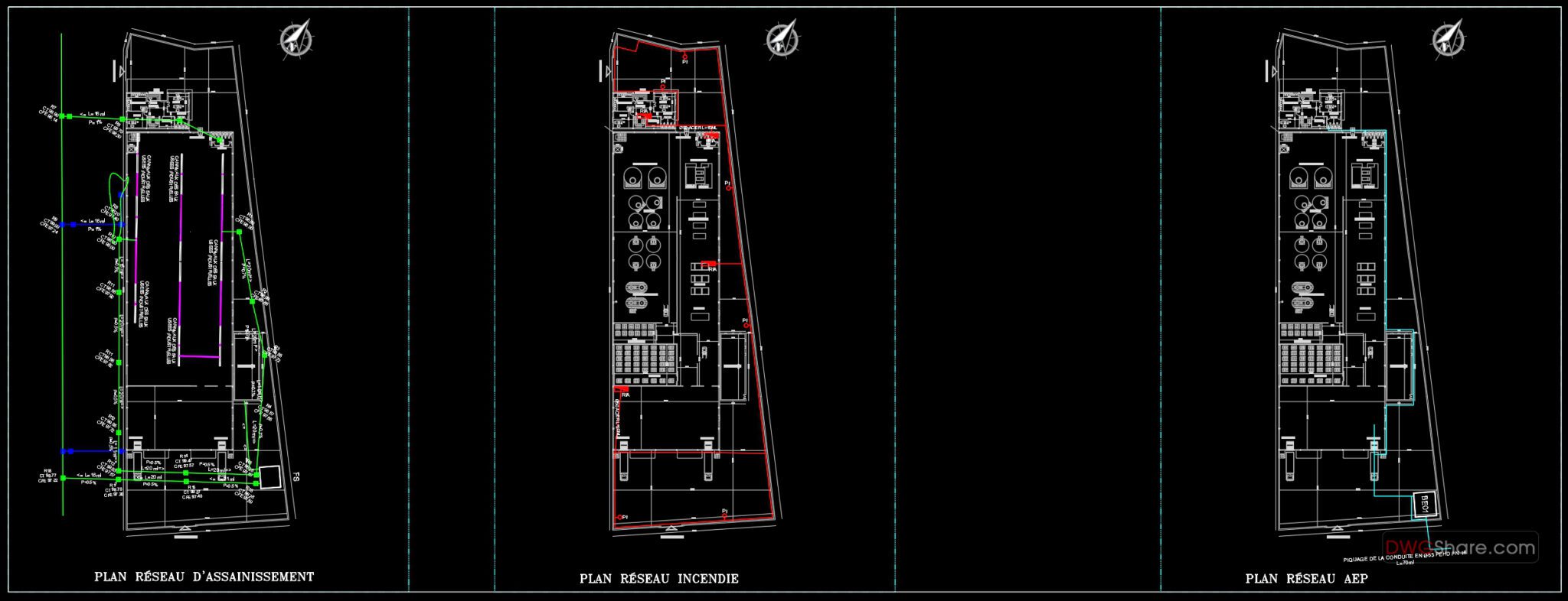 29.Autocad drawings of Chocolat Production Factory For Free Download