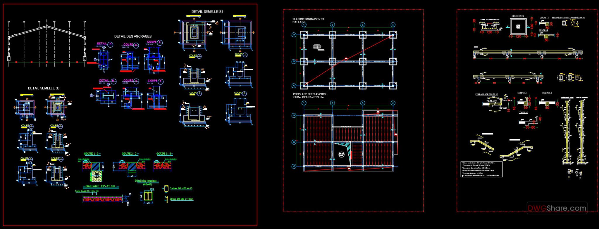 29.Autocad drawings of Chocolat Production Factory For Free Download