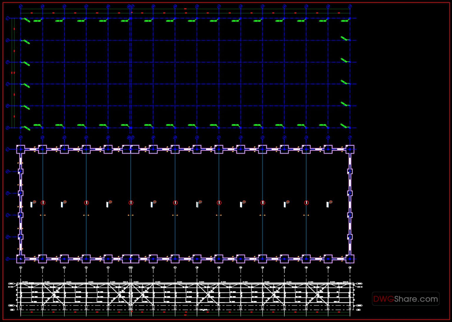 29.Autocad drawings of Chocolat Production Factory For Free Download