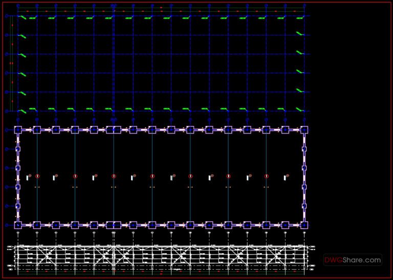 29.Autocad drawings of Chocolat Production Factory For Free Download