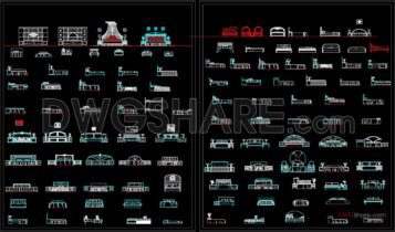 150. Download detailed architectural CAD drawings of consoles