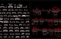 61.Free Download of Ladders Elevation and Sections Autocad Drawing DWG