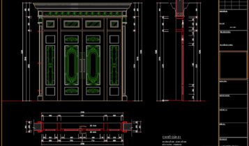 387. Free Download CAD DWG – Detailed Stairs for Townhouse Design