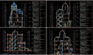 12.Multi function hall AutoCAD File DWG
