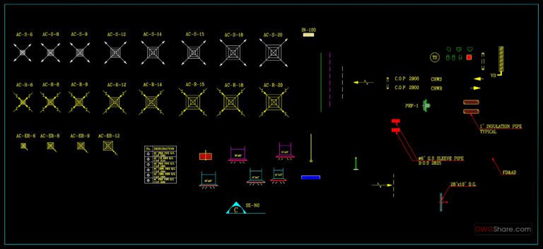 43.Download Free AutoCAD Blocks for HVAC BLOOK