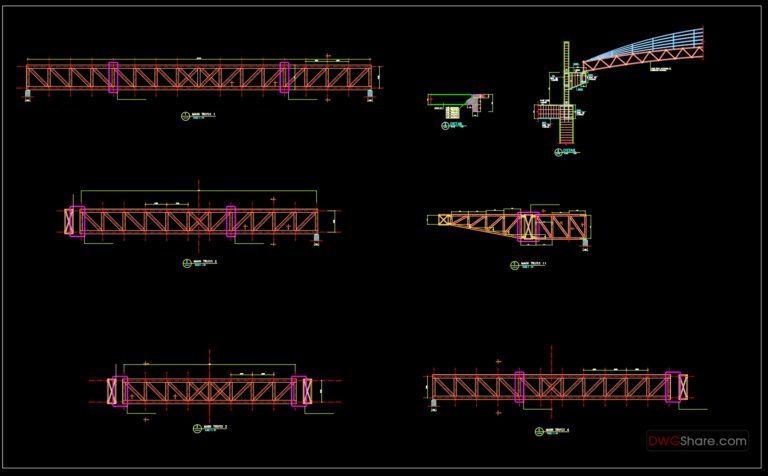 56.Steel Structure CAD drawings downloadable in dwg files