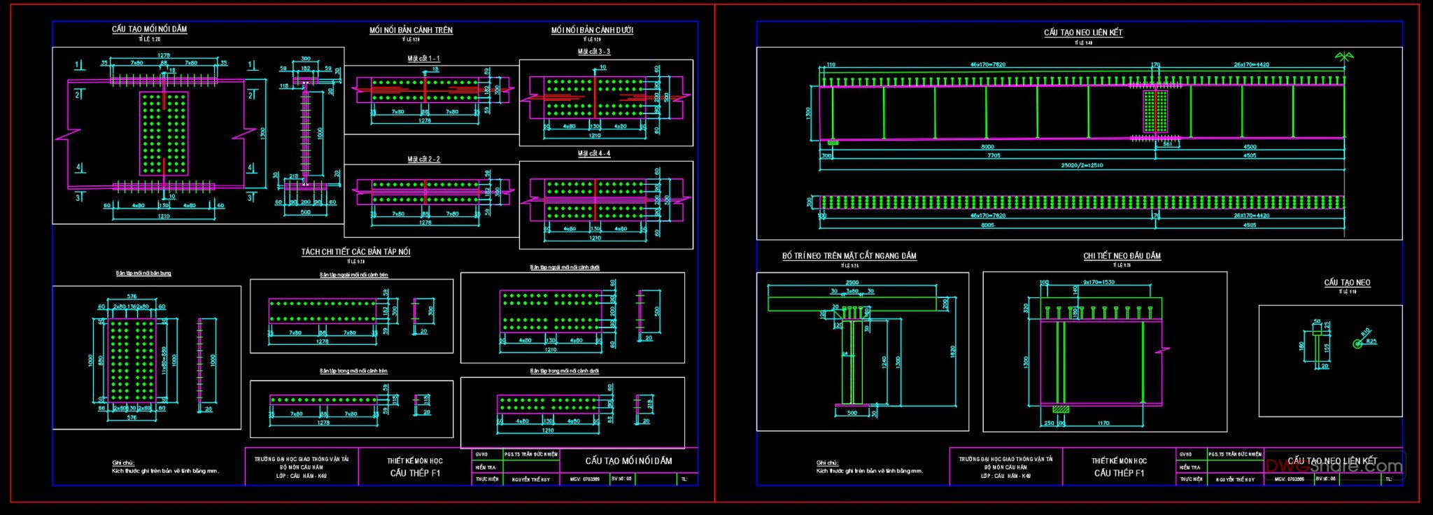 58.Details Of Metal Beam Bridge DWG Detail for AutoCAD
