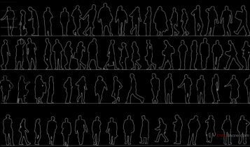 55.People Dancing free AutoCAD drawings