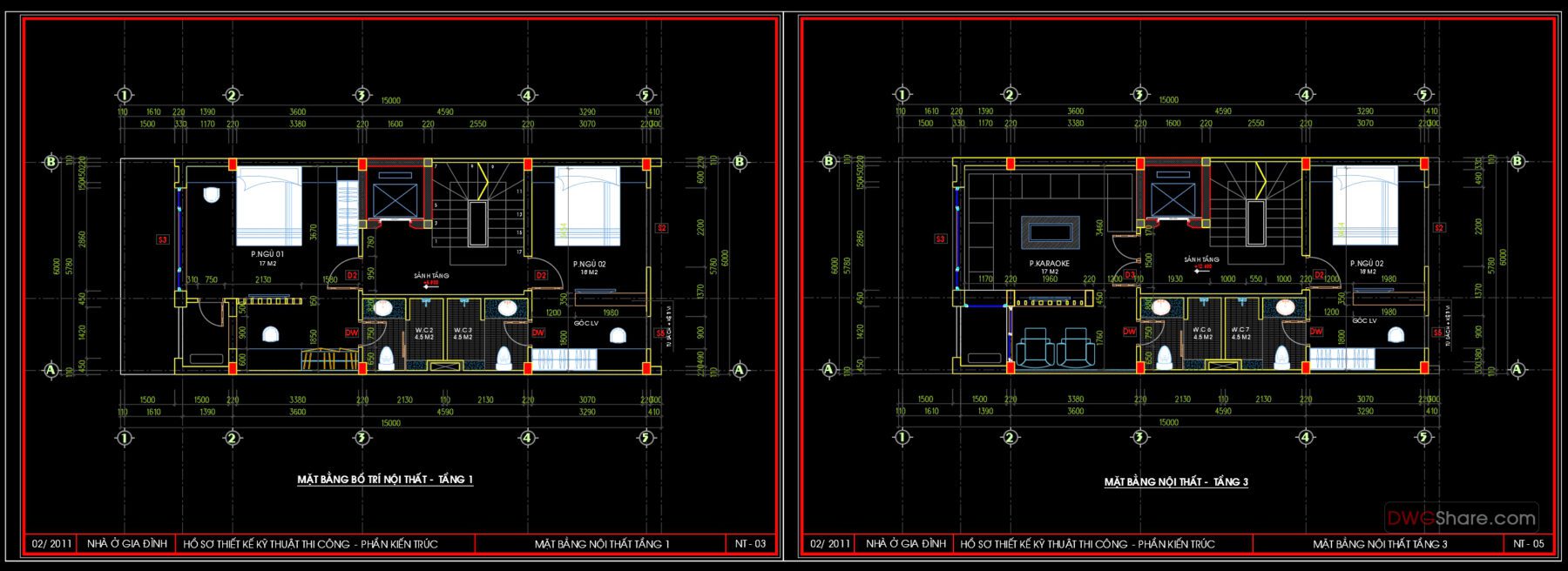 7-Story House a Complete Project AutoCAD File 6x10m