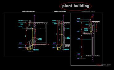 80.Storm Drainage Piping Layout and Elevation Details CAD Drawing DWG