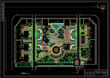 88.Free Download of Urban landscaping Detail Autocad Drawing DWG