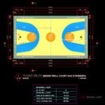 Autocad drawings of Basketball Court For Free Download - Free Cad ...