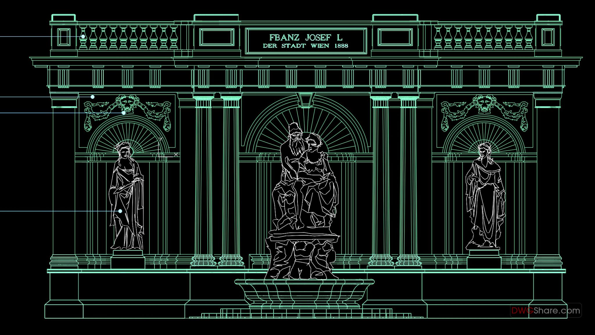 Historical Door Building Details AutoCAD File DWG