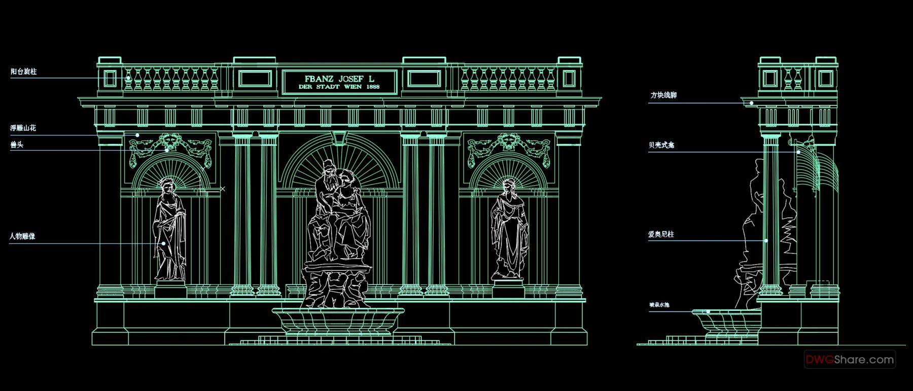 Historical Door Building Details AutoCAD File DWG
