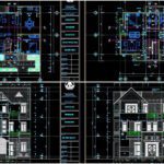 Modern 3-Story House Project AutoCAD File Free Download - Free Cad ...